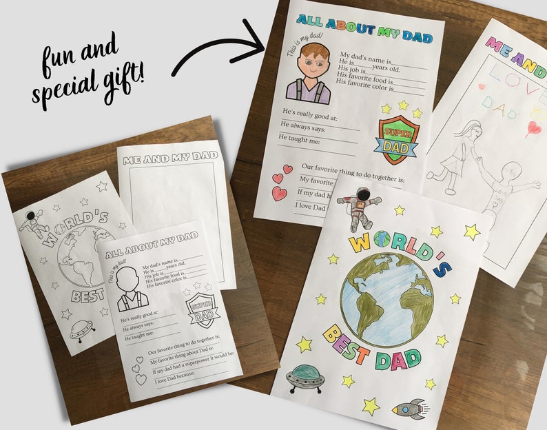 Fathers Day Printable Coloring Page,all About My Dad Printable,father's ...