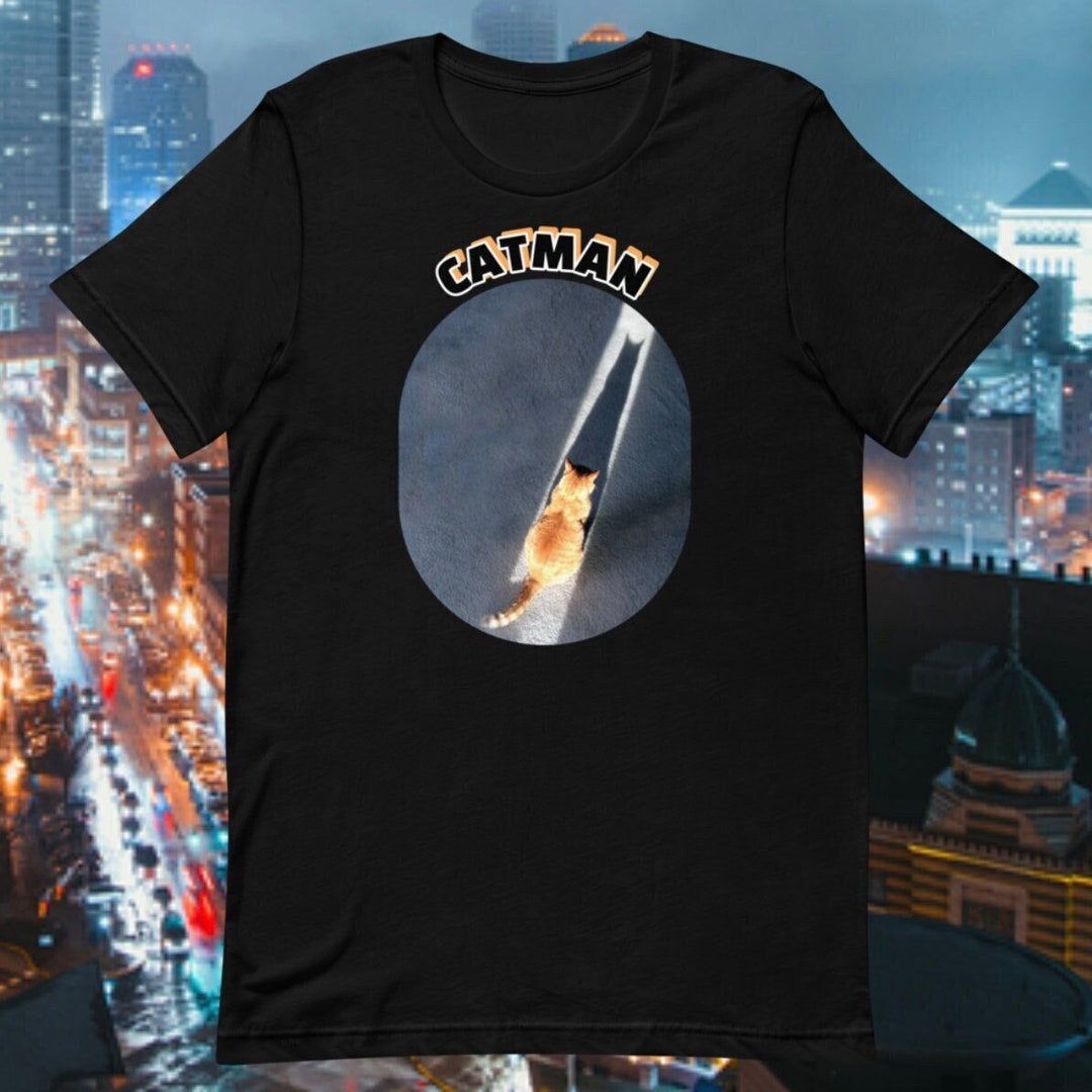 The Catman Shirt, Cool Cat Hero T Shirt, Unique Cat Shirt, Cat Lover's Gift - Etsy