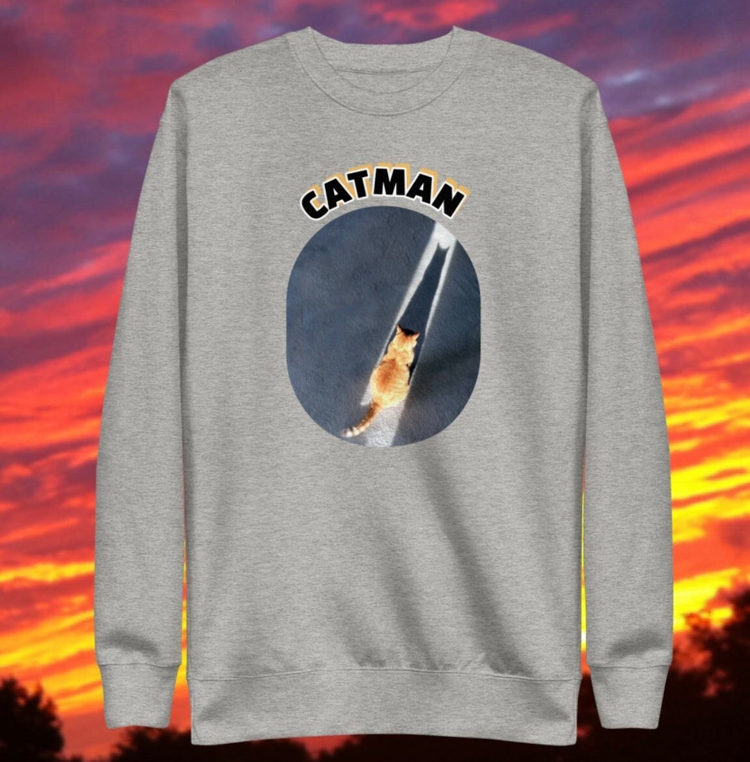 The Catman Premium Sweatshirt, Cat Gift for Cat Dad, Christmas Cat ...