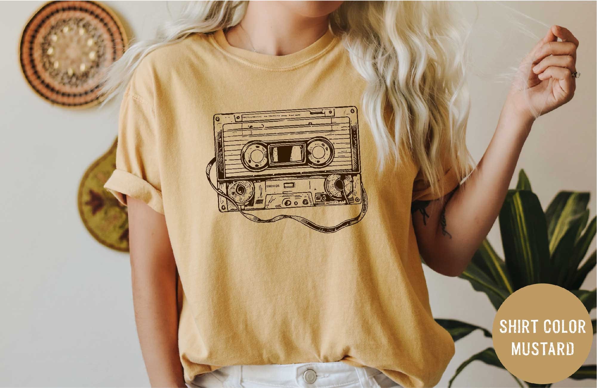 90s Nostalgia Music Lover Gift - Retro Cassette Tape T-shirt - Etsy