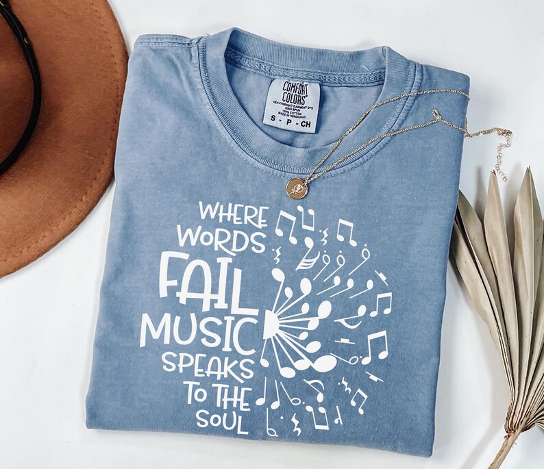 Vintage Style Music Speaks Shirt - Inspirational Musician Gift - Etsy