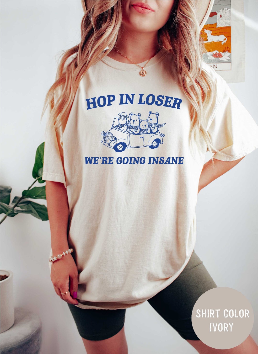 Hop in Loser T-shirt: Funny Meme Graphic Tee - Etsy