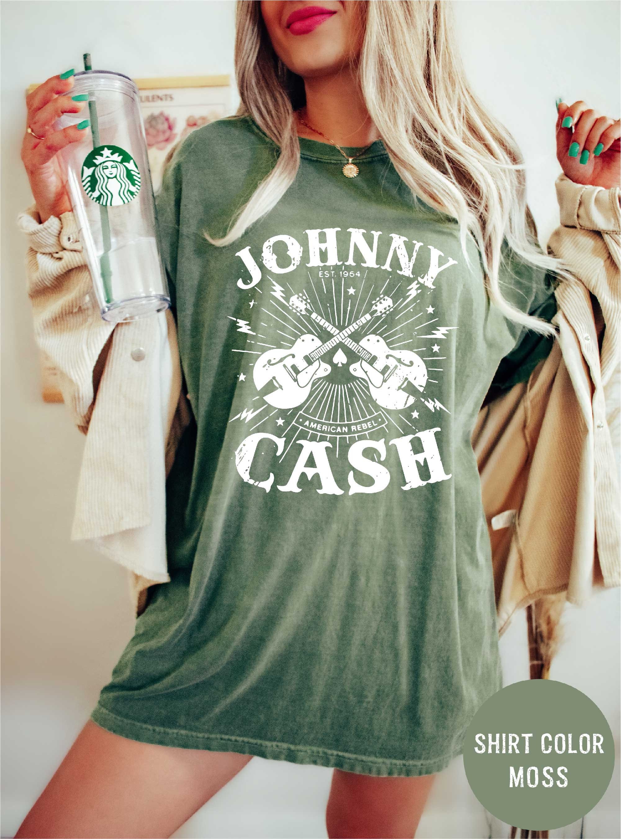 Johnny Cash Gift Johnny Cash T Shirt Country Music Shirt Comfort Colors ...