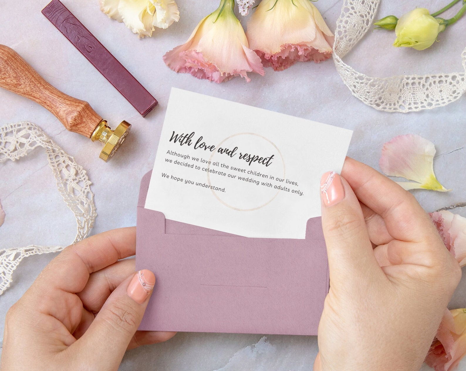 Printable 2-sided No Kids Wedding, No Children Allowed at Wedding ...