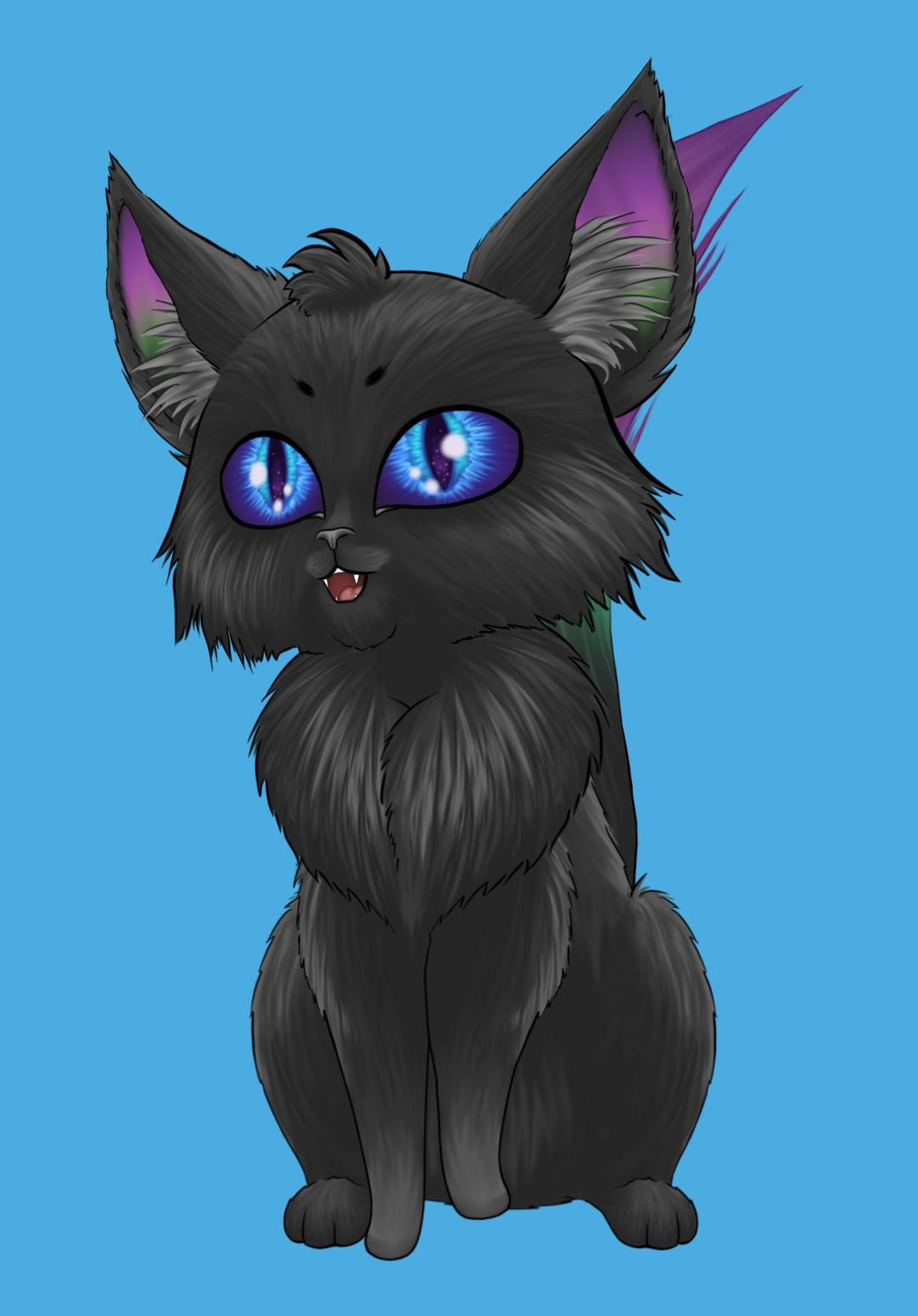 Celest | Premade Live 2D Cat Vtuber Avatar - Multiple Idle Animations ...