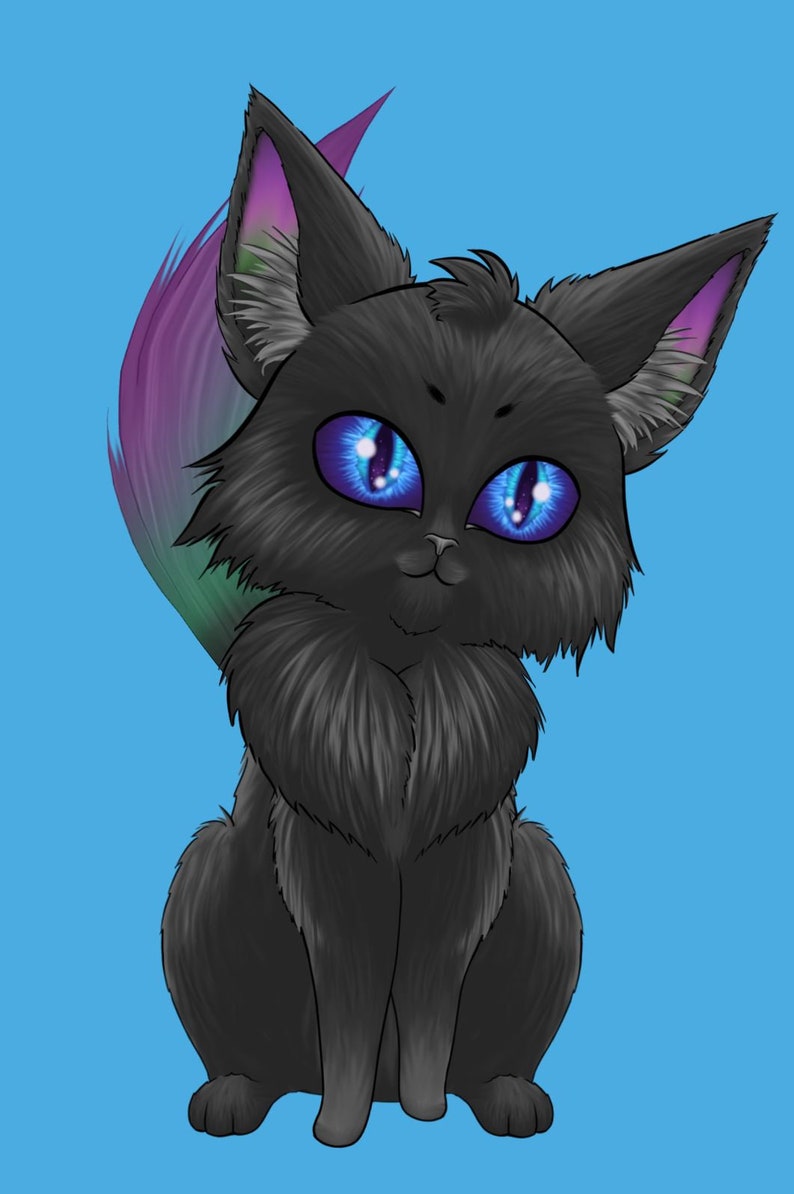 Celest | Premade Live 2D Cat Vtuber Avatar - Multiple Idle Animations ...