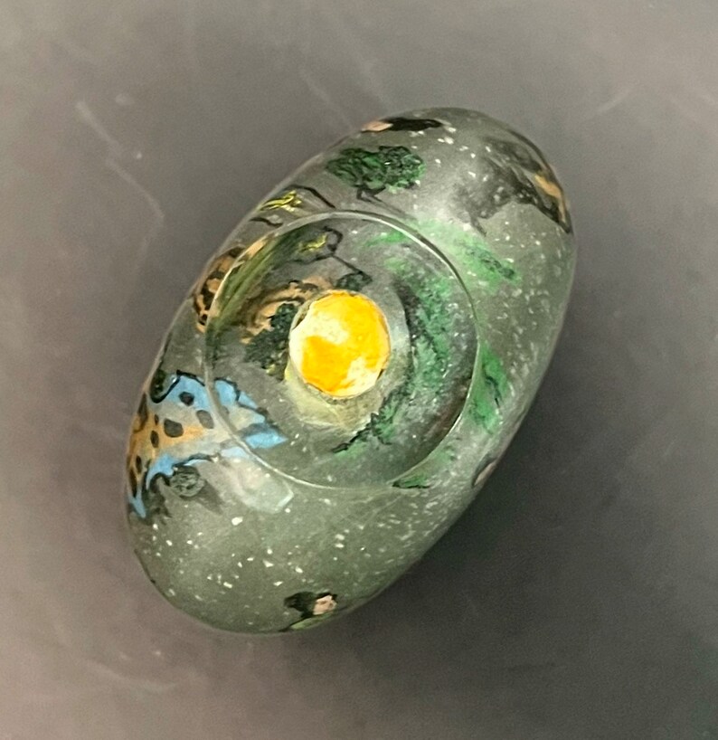 Vintage Reverse Painted Snuff Bottle - Etsy