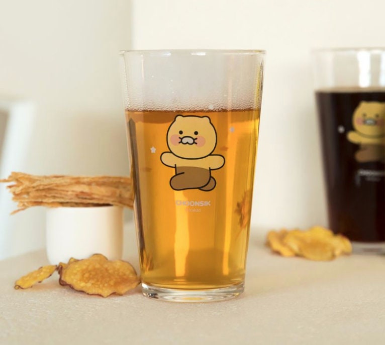 Korea Kakao Friends Choosik Glasses 435ml - Etsy