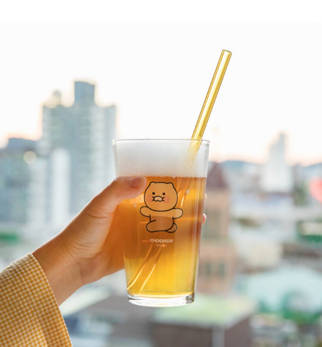 Korea Kakao Friends Choosik Glasses 435ml - Etsy