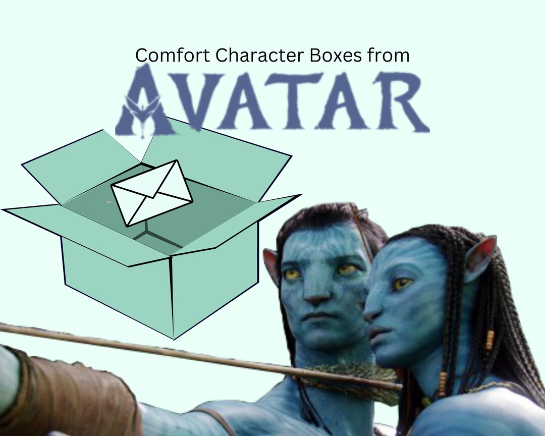 Avatar Comfort Character Boxes Letter Included - Etsy