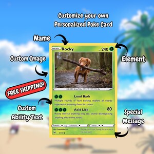 Custom Holographic Poke Card - Print Your Own Personalized Card ...