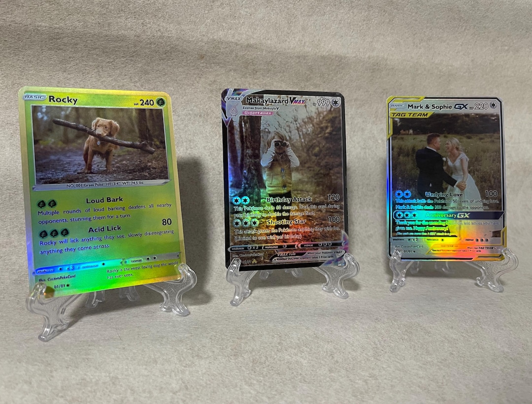 Custom Holographic Poke Card - Print Your Own Personalized Card ...