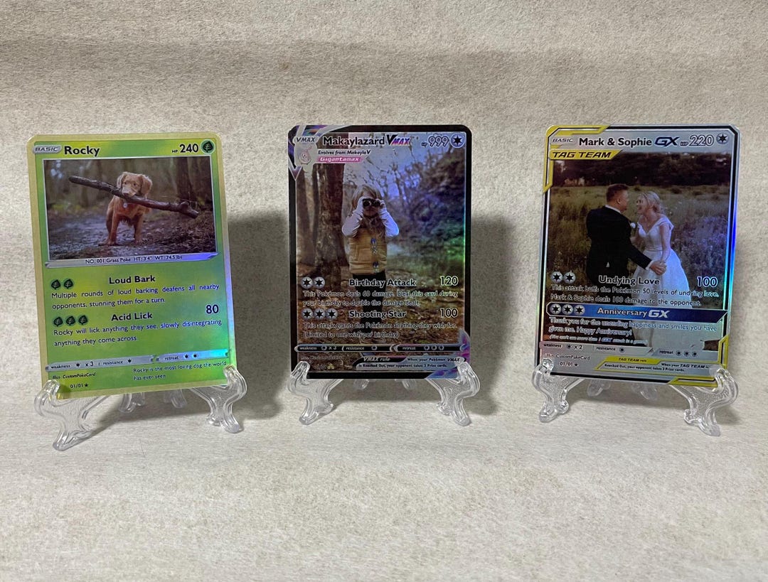 Custom Holographic Poke Card - Print Your Own Personalized Card ...