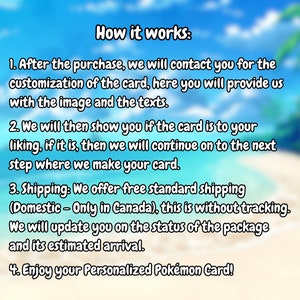 Custom Holographic Pokémon Card Print Your Own Personalized - Etsy