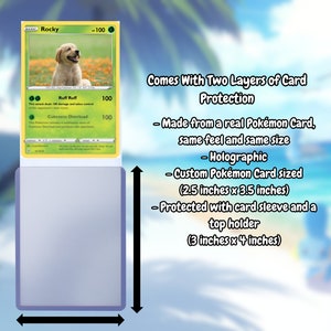 Custom Holographic Pokémon Card Print Your Own Personalized Card ...