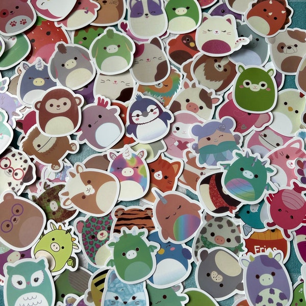 Squishmallow Stickers for Water Bottles - Etsy