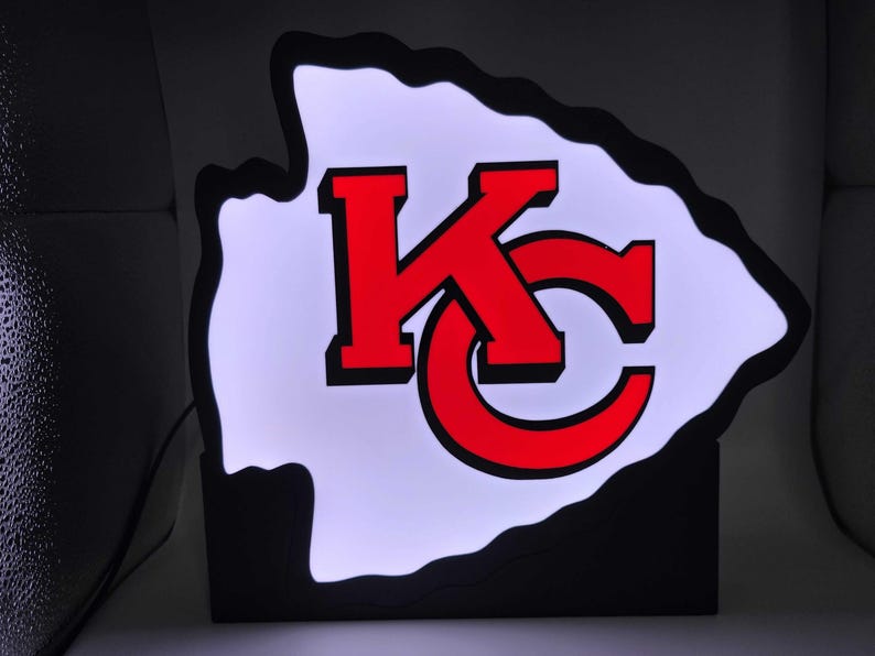 Kansas City Chiefs Touchdown Logo Light - Live Game Reaction ...