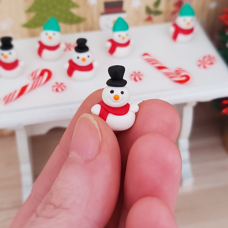 Miniature Snowman - Etsy