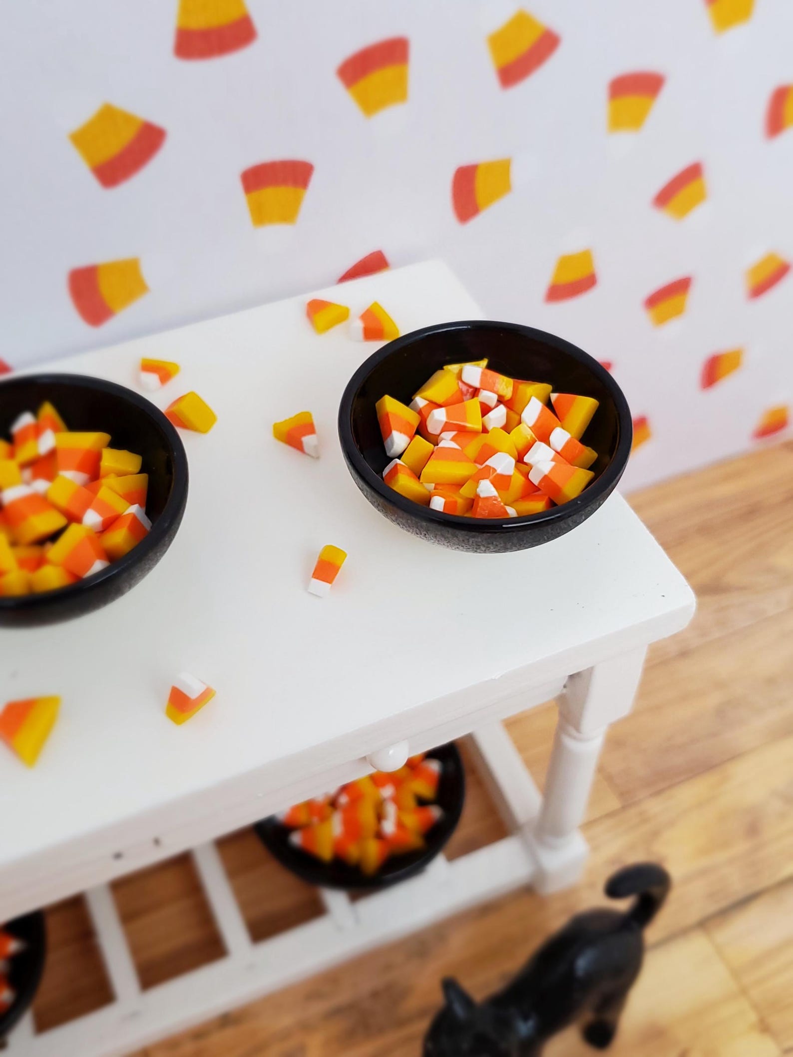 Miniature Candy Corn, Dollhouse Halloween Candy, Dollhouse Candy Bowl ...