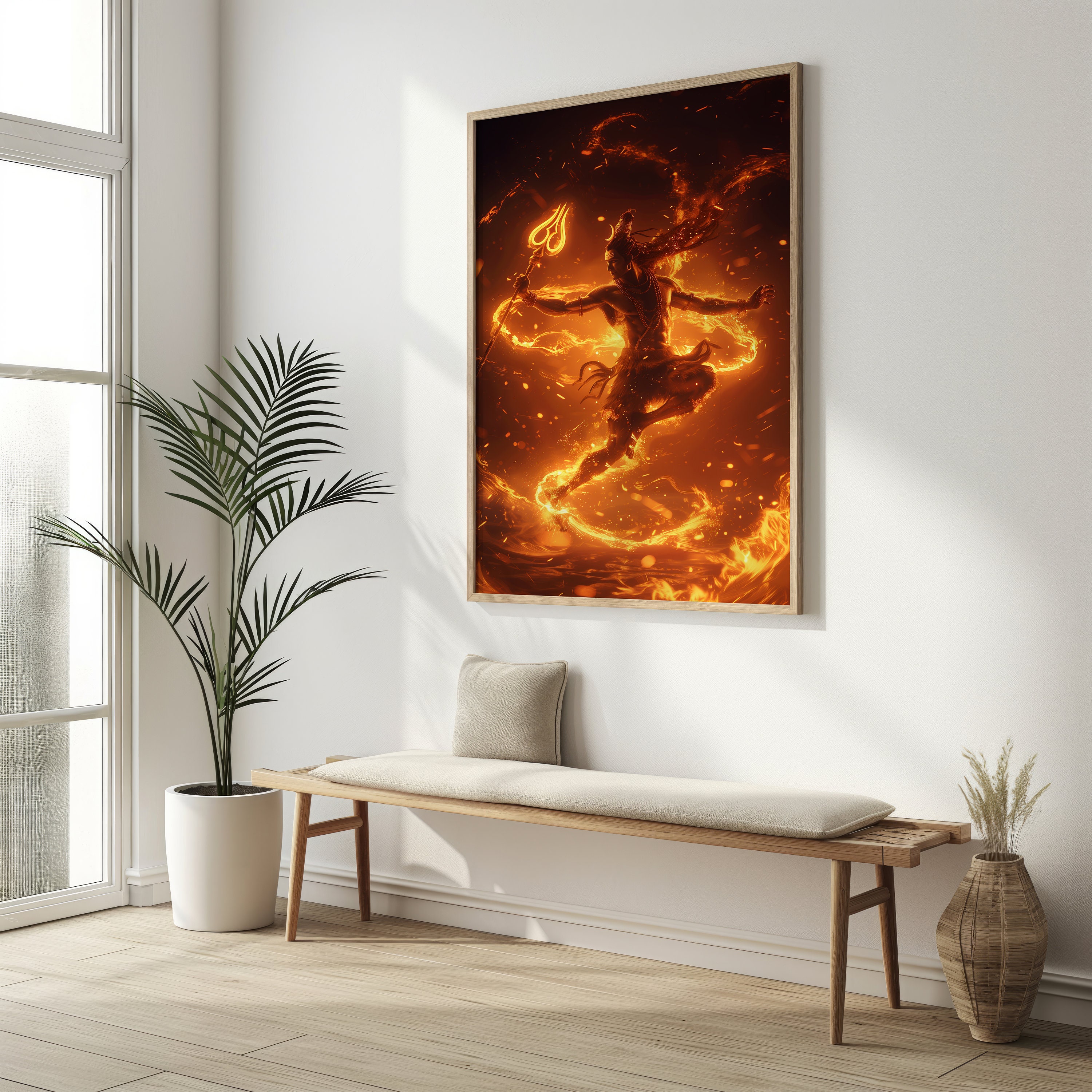 Lord Mahadev Wall Poster - Digital Art of Lord Shiv - Wall Art Print - Etsy