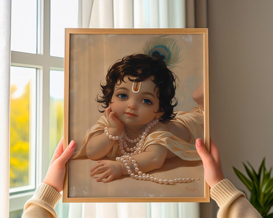 Krishna Painting | Kerala Mural Krishna | Krishna Wall Art | Hindu Wall ...