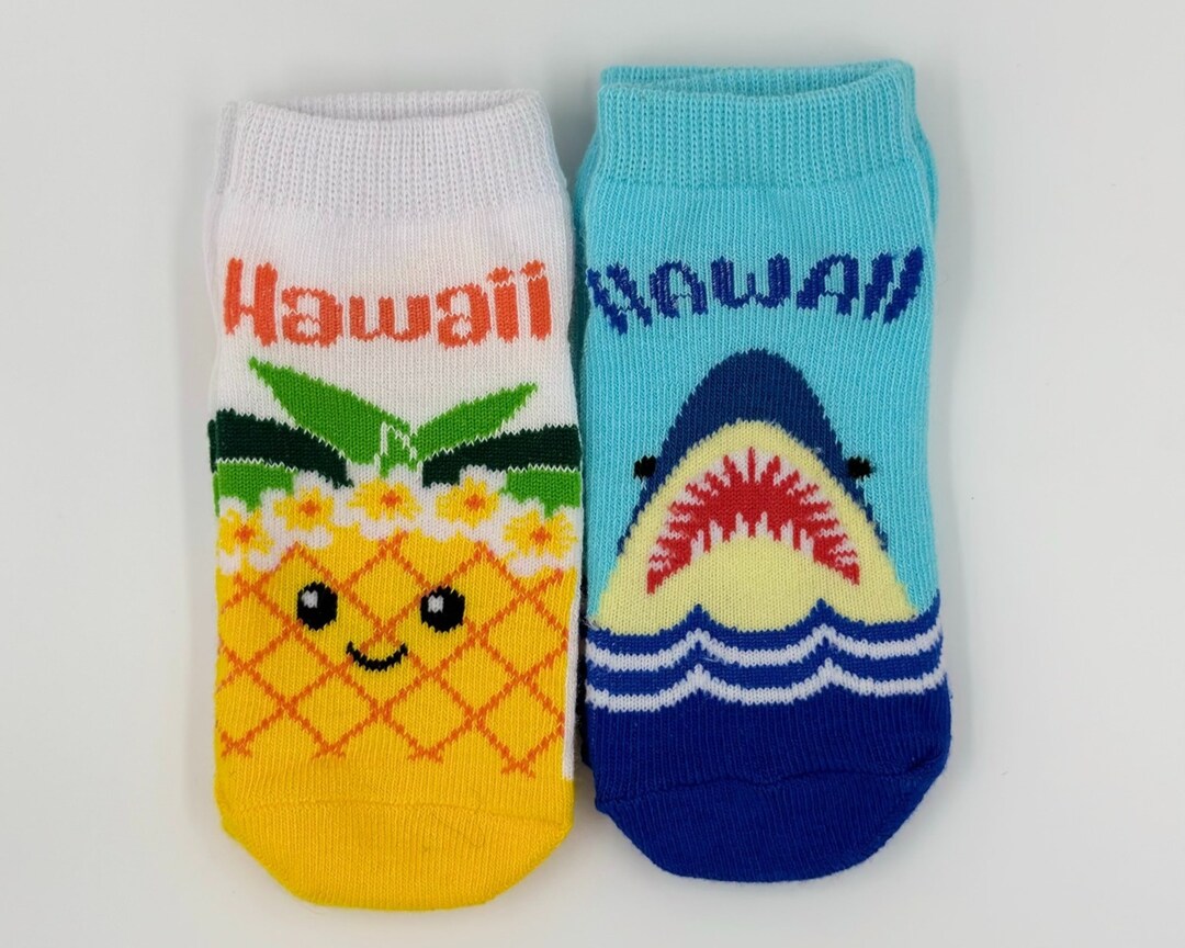 Hawaiian Socks/ Baby Socks/ Tropical Themed Socks/ Cute Socks/ One Size ...