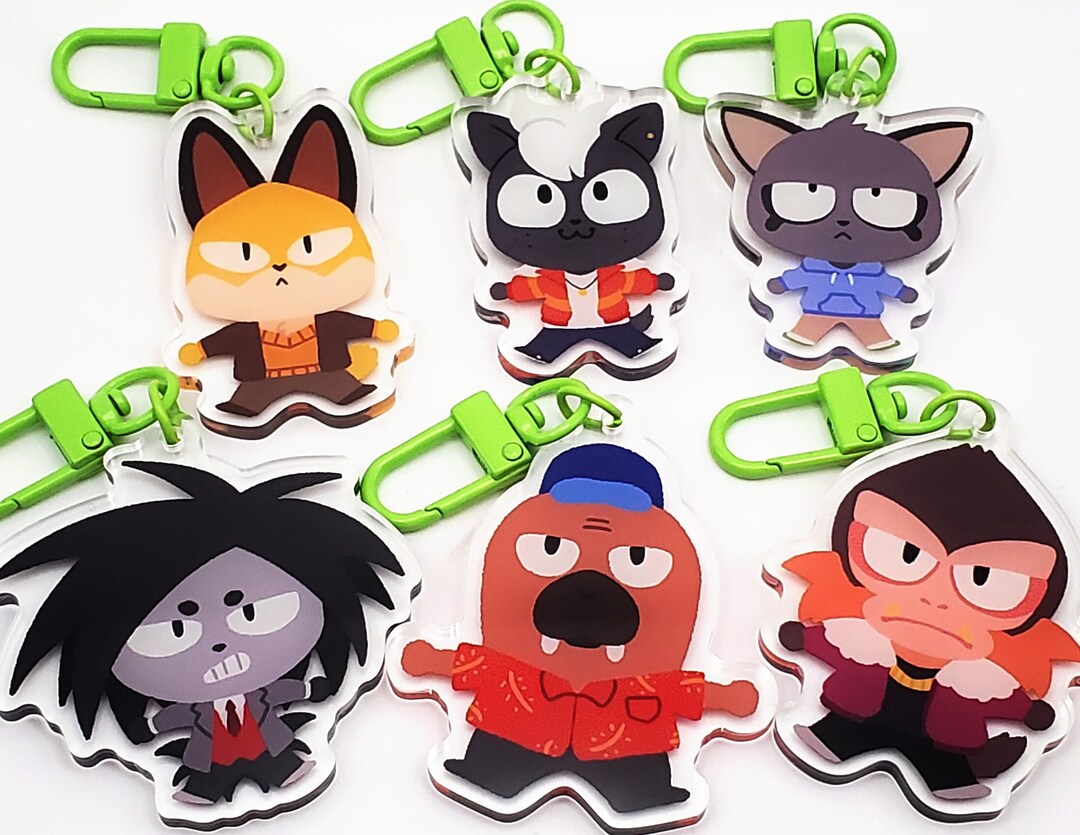 Odd Taxi Charms 2 Inch | Clear Acrylic Charm Keychain - Etsy