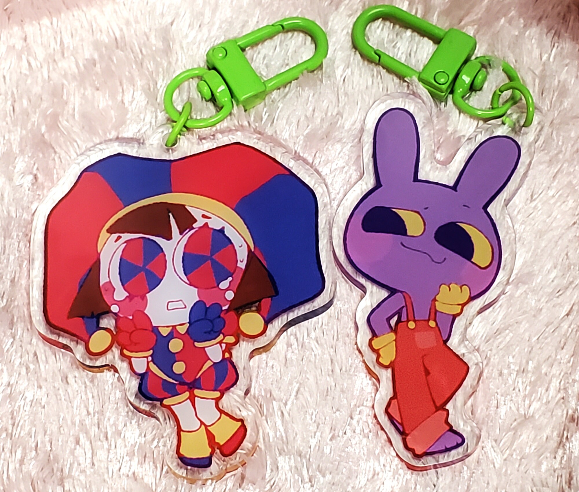 Amazing Digital Circus Charms 2.5 Inch Clear Acrylic Charm Keychain - Etsy