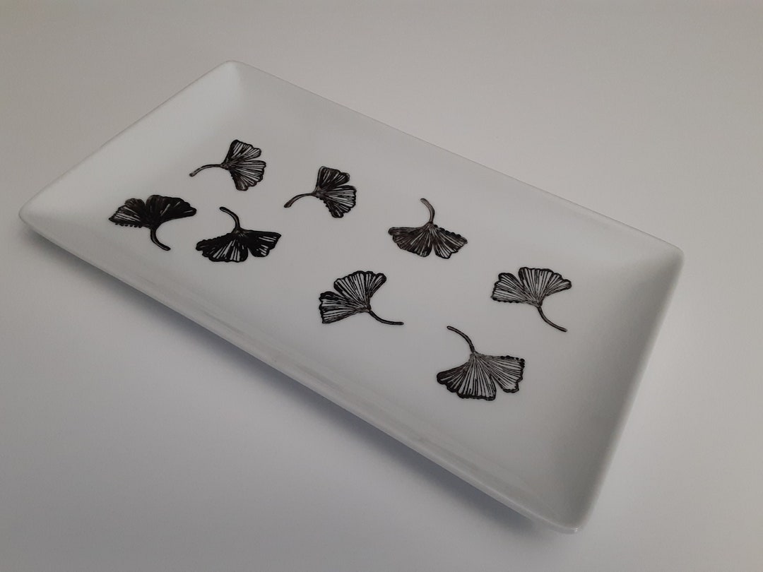 Hand Painted Ceramic Platter, Stenciled Platter, Decorative Plate ...