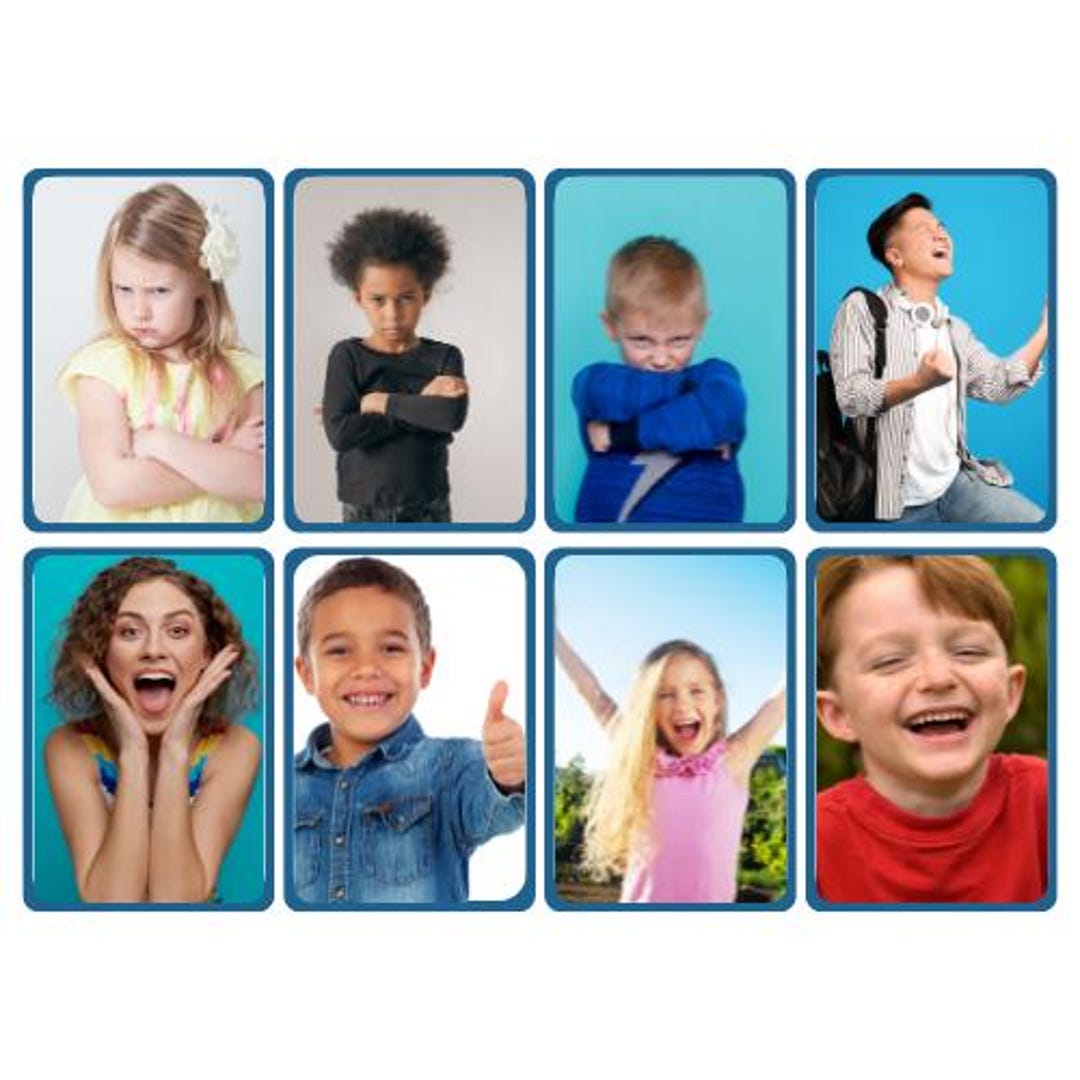 88 Emotion Flashcards for Kids | Digital Emotions Cards for Autism ...