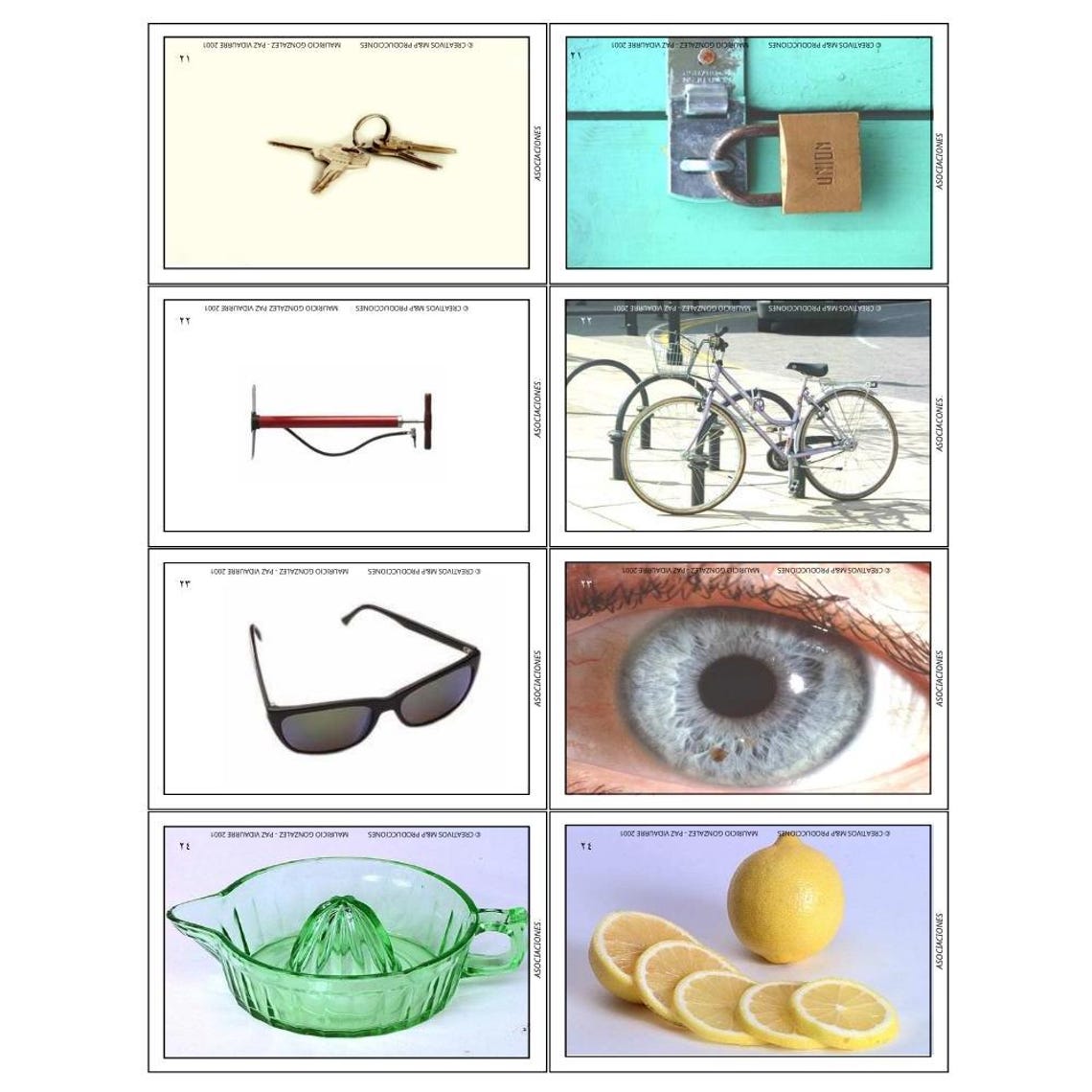 Association Flashcards With Real Photos | Printable Language ...