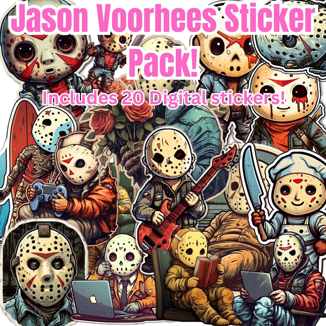 20 Cute Jason Voorhees Sticker Pack - Etsy