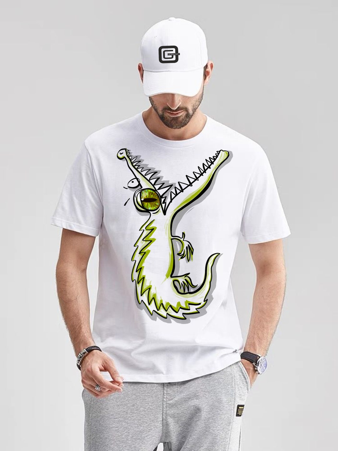 Crocodile-inspired Reptile Tee - Edgy and Sophisticated - Etsy