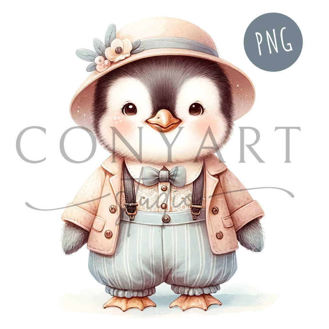 Niedliche Pinguin PNG Pinguin Sublimation Heat Transfer Design - PNG ...