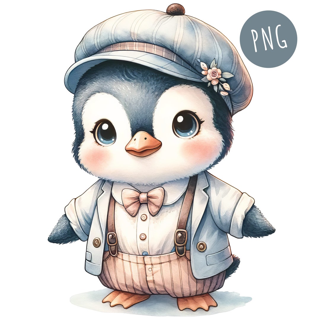 PNG for Sublimation Little Penguin Clipart Cute Penguin PNG Penguin ...
