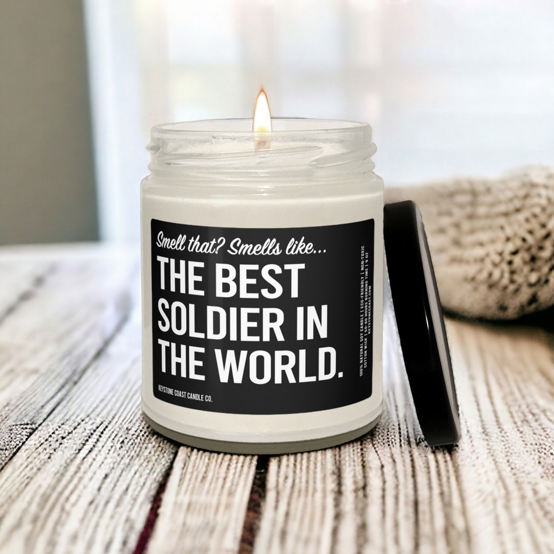 The Best Soldier in the World Scented Soy Candle, 9oz, Black Label ...