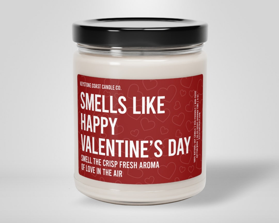 Smells Like You Happy Valentine's Day Scented Soy Candle, 9oz, Red ...