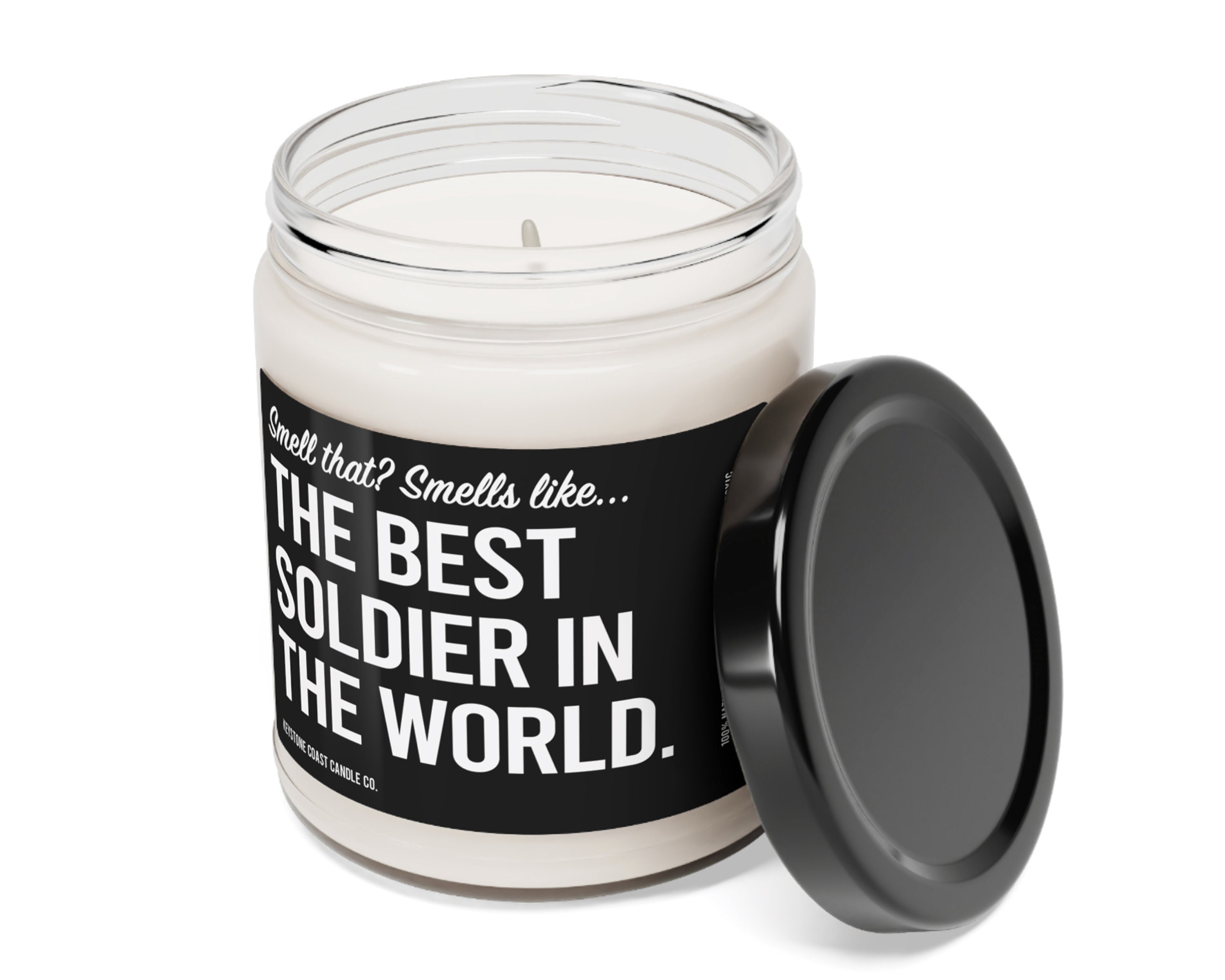 The Best Soldier in the World Scented Soy Candle 9oz Black - Etsy