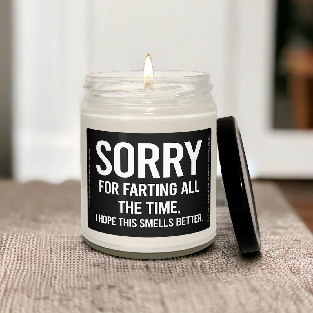 Sorry for Farting Candle - Funny Apology Gift, Hilarious Relationship ...