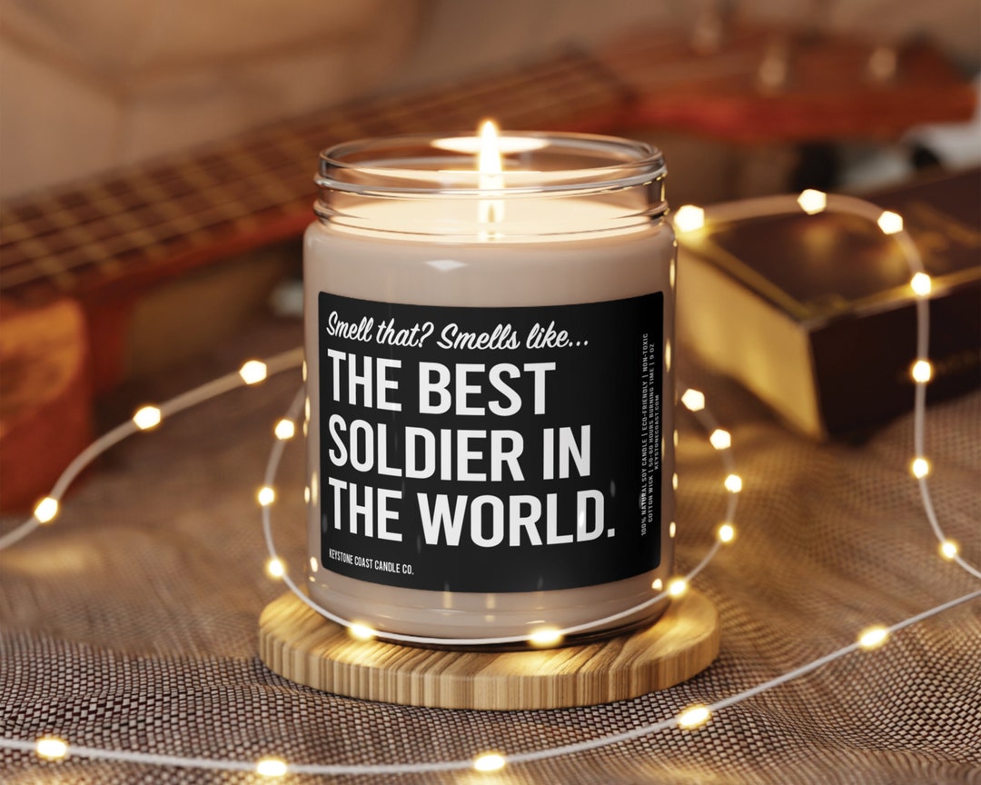 The Best Soldier in the World Scented Soy Candle 9oz Black - Etsy