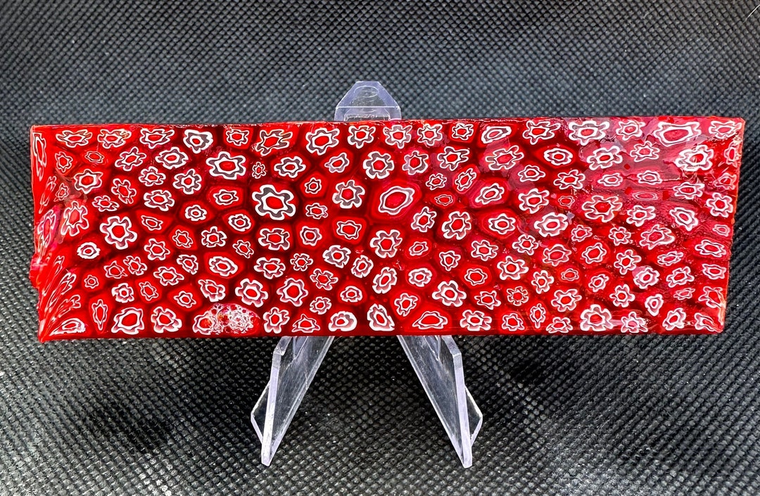 Red Millefiori Slab Unpolished 65 Grams - Etsy