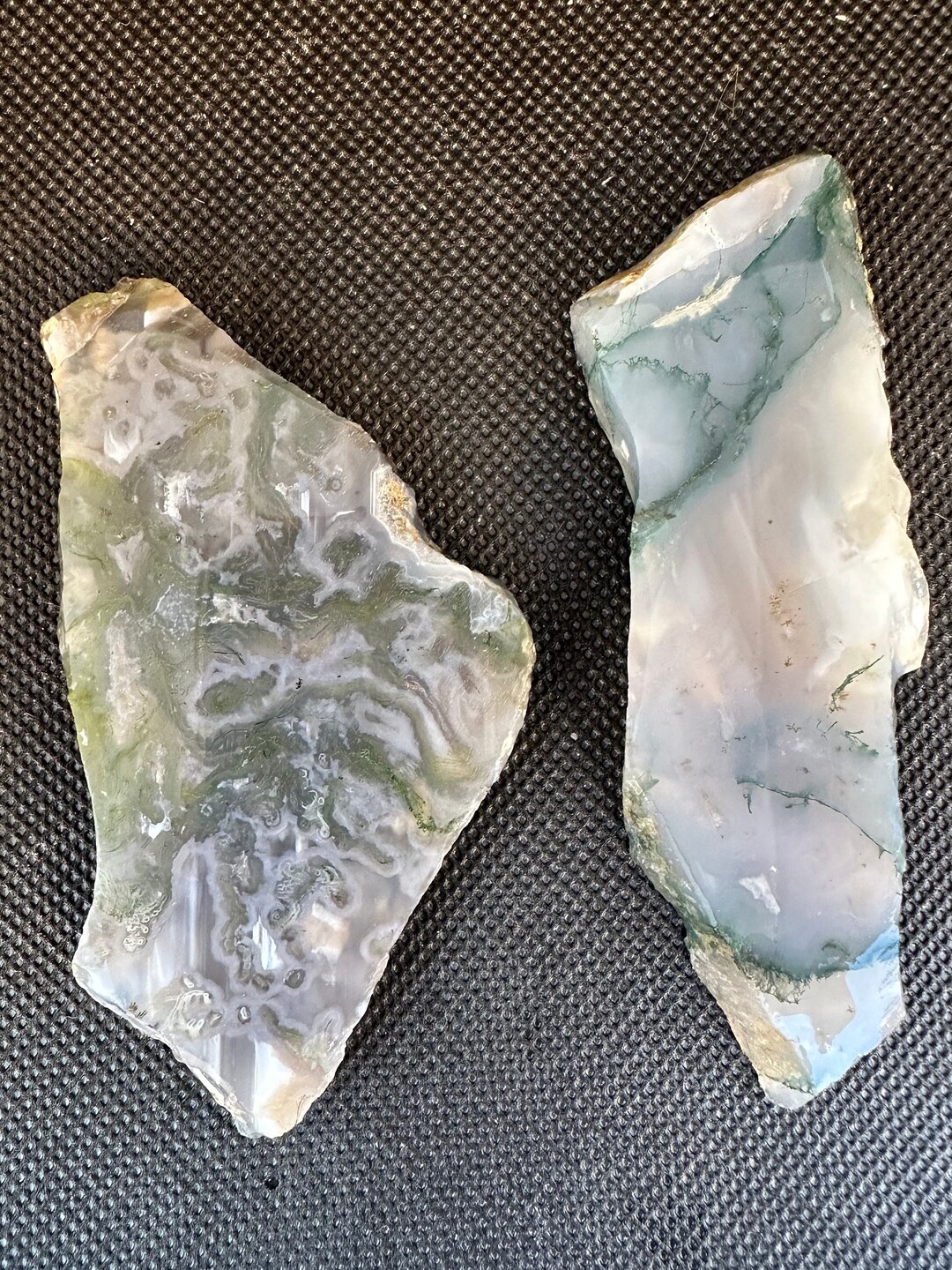 Green Moss Agate Unpolished Slab Lot of 2 91 Grams - Etsy
