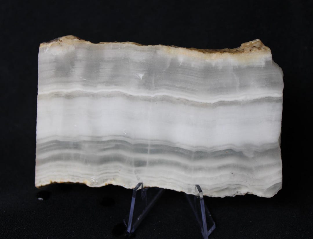 Mexican Banded White Onyx Slab Unpolished 137 Grams - Etsy