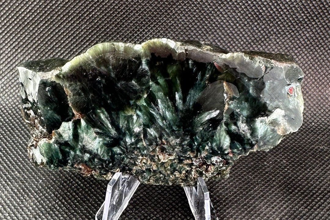 VERY RARE Siberian Seraphinite Unpolished Slab | 60 Grams - Etsy