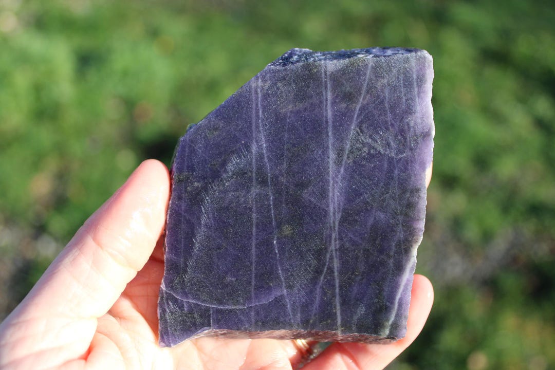 Unpolished Lepidolite Slab | 111 Grams - Etsy