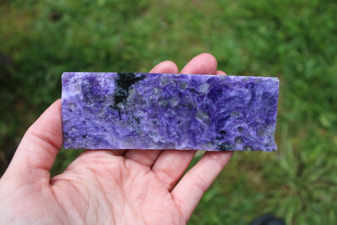 RARE BEAUTIFUL Charoite Unpolished Slab | 86 Grams - Etsy
