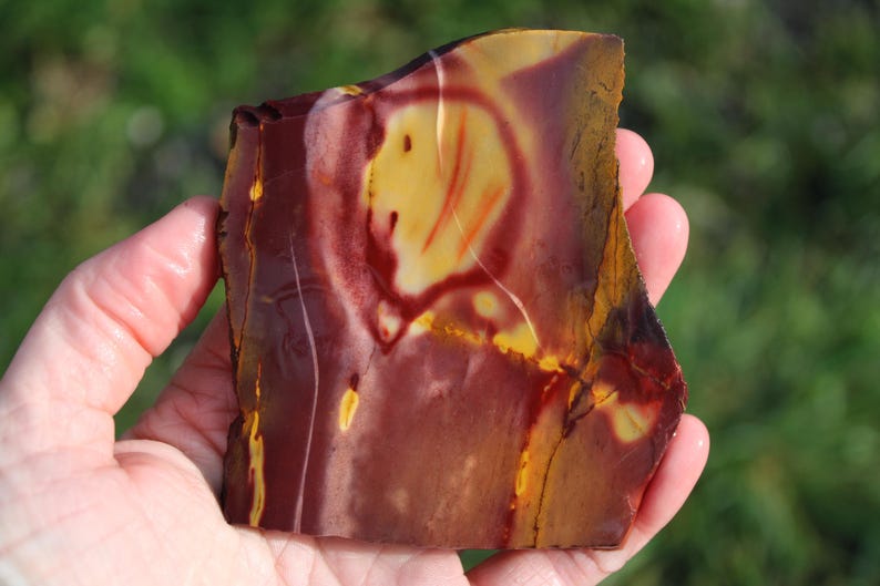 Mookaite Jasper Unpolished Slab | 95 Grams - Etsy