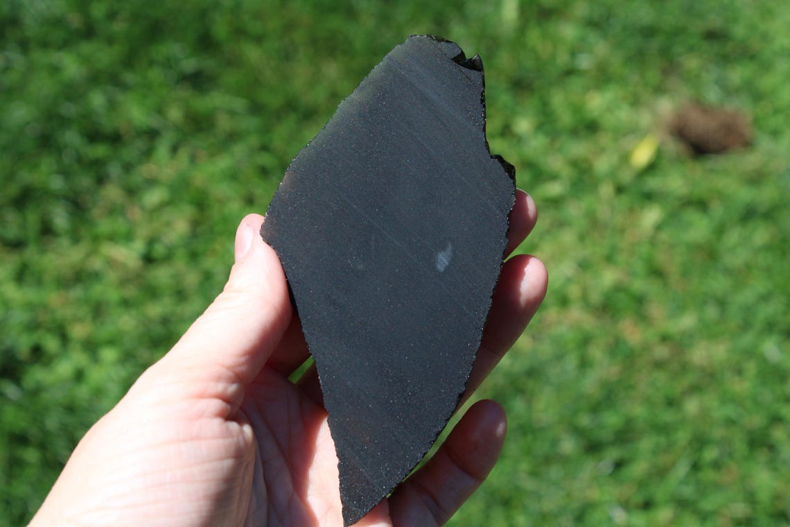 Midnight Lace Obsidian Unpolished Slab | 66 Grams - Etsy