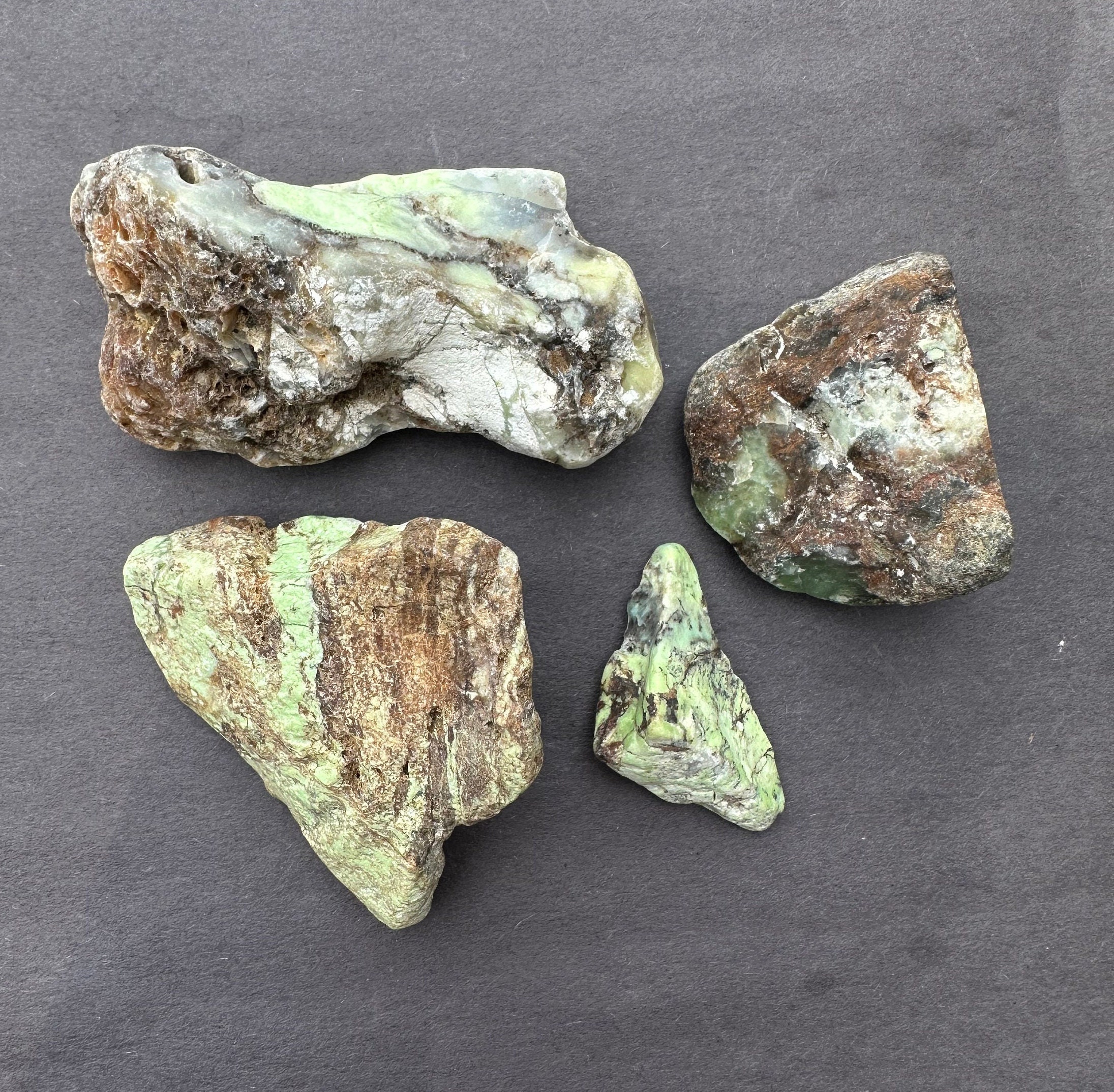 Lime Magnesite Rough lemon Chrysoprase Lot of 4 473 - Etsy