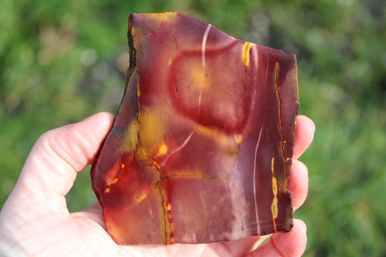 Mookaite Jasper Unpolished Slab | 95 Grams - Etsy